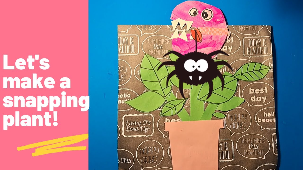How to Draw a Snapping Monster Plant | Easy Step by Step Drawing and ...