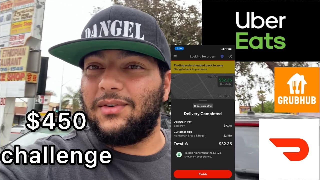 $450 a day Challenge on Doordash | First Atempt - YouTube
