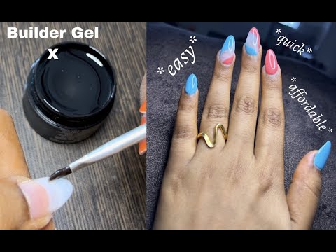How to easy step-by-step builder gel x tutorial for beginners. - YouTube