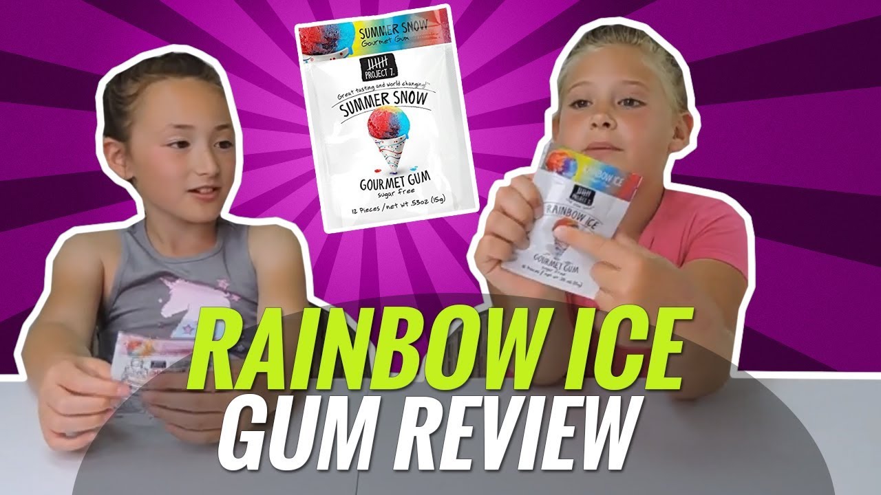 Project 7 Rainbow Ice Gourmet Gum Review and Unboxing - YouTube