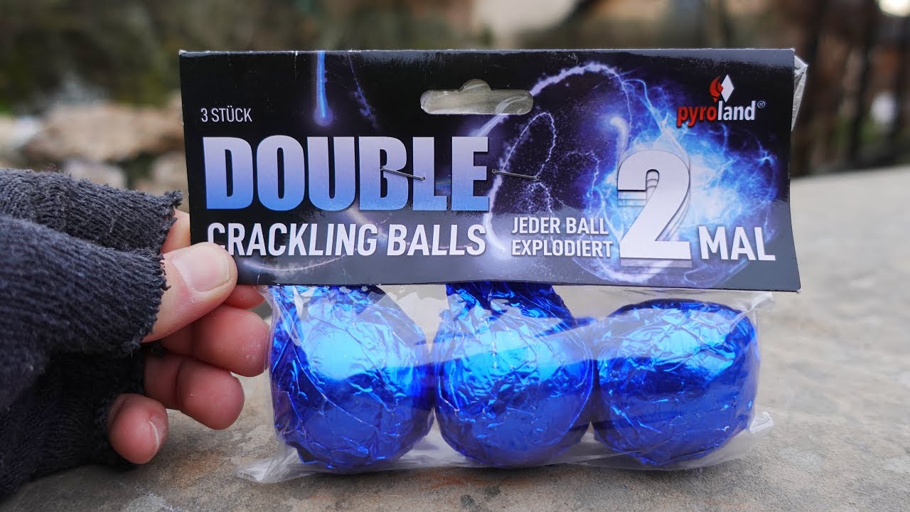 Pyroland Double Crackling Balls | Jeder Ball knallt 2x | XXL Mega Crackling Kugeln [Full HD ...