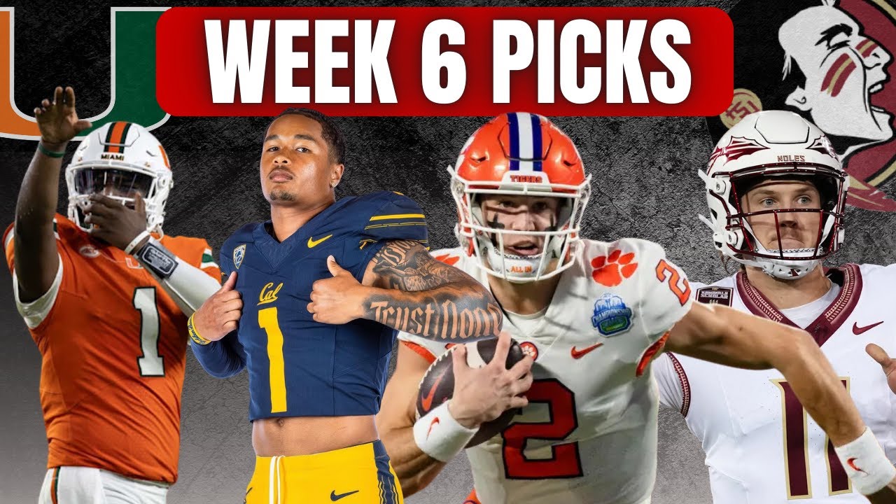 College Football Week 6 Breakdown: Miami vs Cal & FSU vs Clemson ...