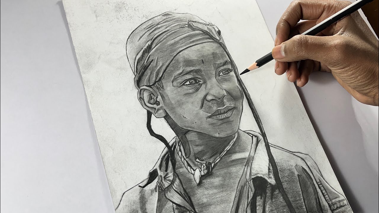 Drawing A Boy with Graphite Pencil | Gem Arts - YouTube