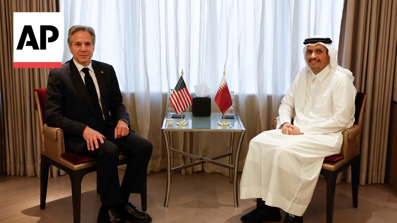 Blinken meets Saudi Crown Prince Mohammed bin Salman in Riyadh - YouTube