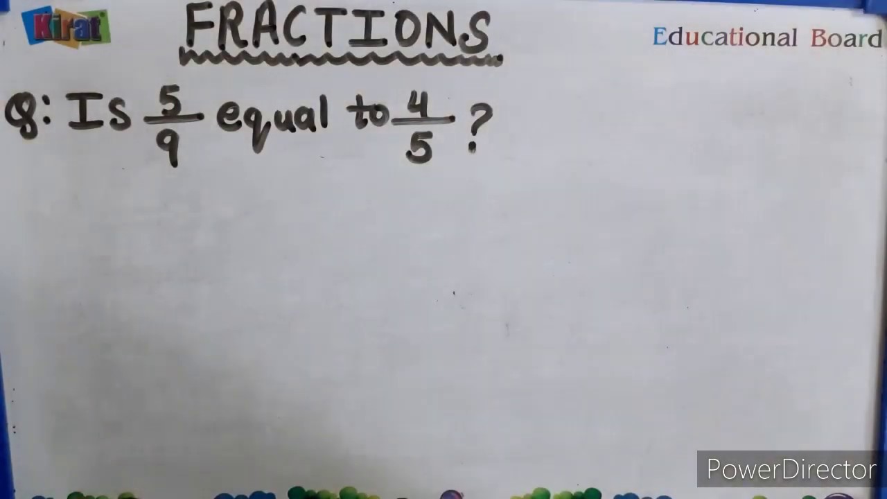 EQUIVALENT AND NOT EQUIVALENT FRACTIONS | (Part-2) | FRACTION | Class ...