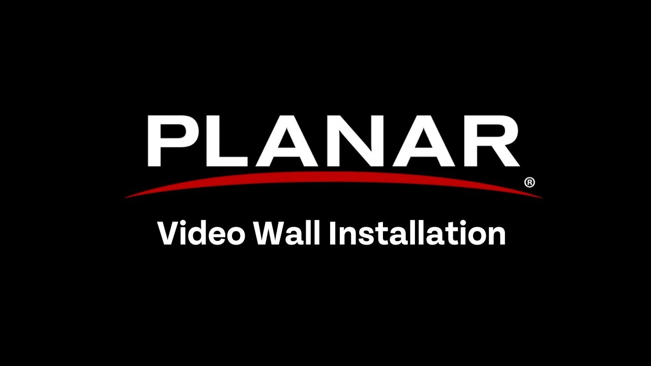 Planar Video Wall Installation - YouTube