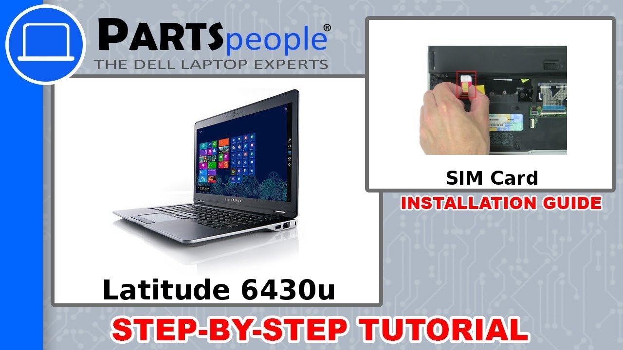 Dell Latitude 6430u (P36G001) SIM Card How-To Video Tutorial - YouTube