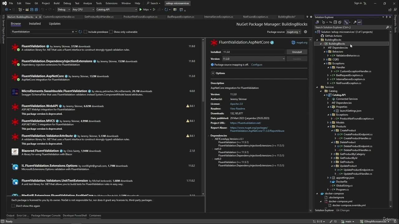 7. 010 Global Exception Handling with IExceptionHandler interface in Aspnet Core - YouTube