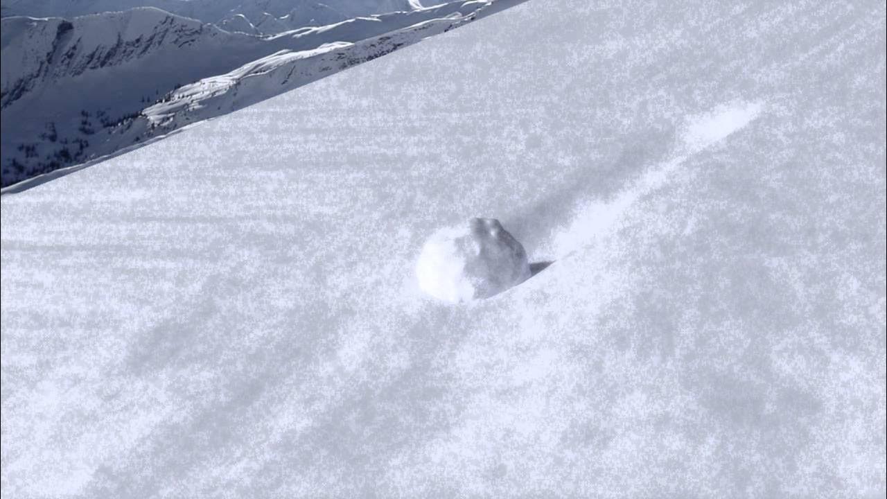 Snow ball rolling down - YouTube