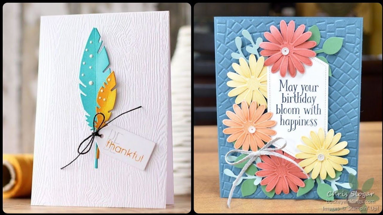 10 New Card Making Ideas : || DIY Paper Cards || - YouTube