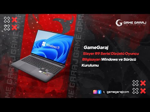 Slayer R9 Serisi | Dizüstü Oyuncu Bilgisayarı Windows ve Sürücü Kurulumu #laptop #oyuncubilgisayarı
