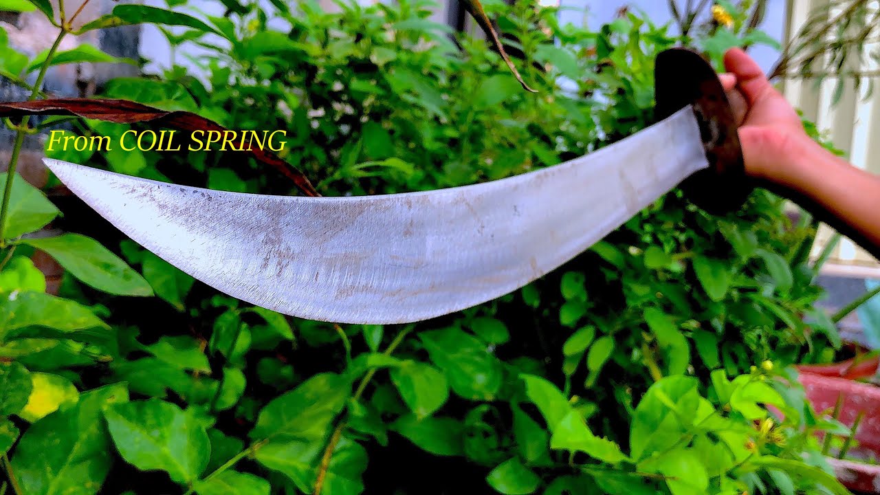 A NICE SWORD FROM COIL SPRING/ HANDMADE - YouTube