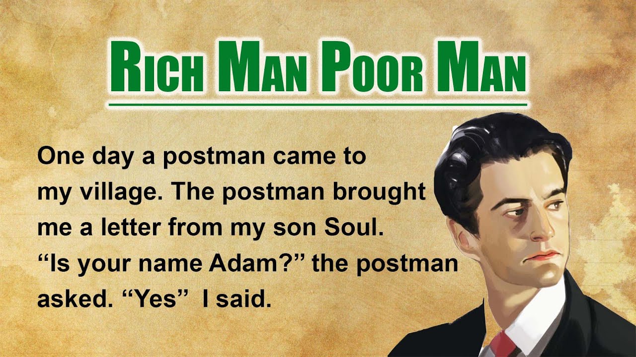 Rich Man Poor Man | 🦚Learn English Through Stories | 🦚Level 1 | 🦚Story ...