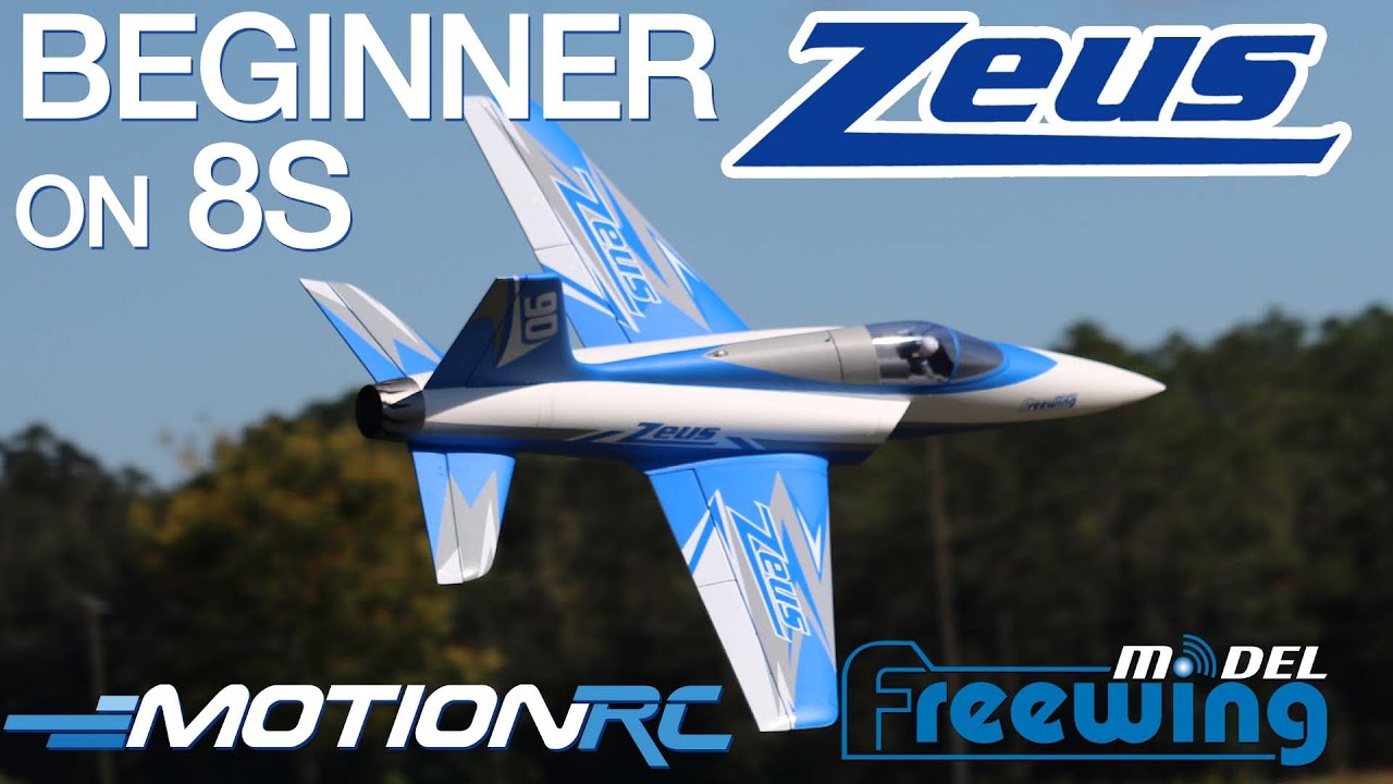 A Beginner Flies the New 8S Freewing 90mm Zeus EDF Sport Jet (not for ...