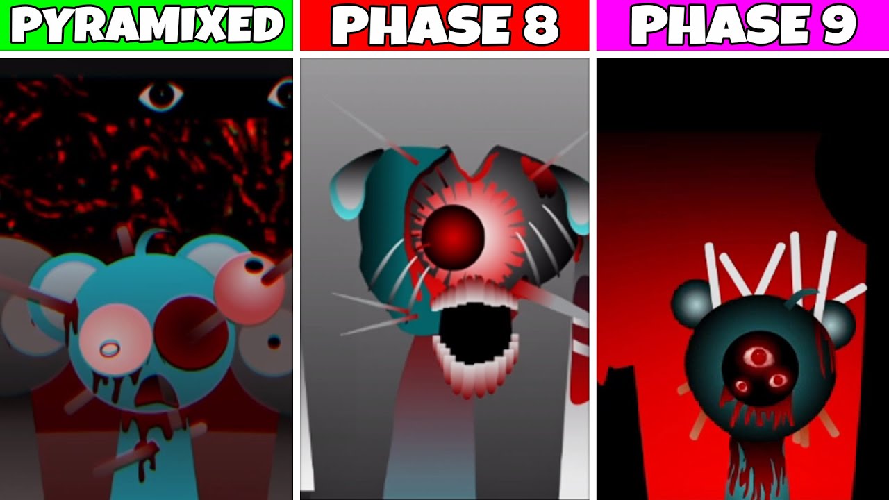 Incredibox Sprunki - PYRAMIXED HORROR vs PHASE 8 vs PHASE 9 NEW Mods ...