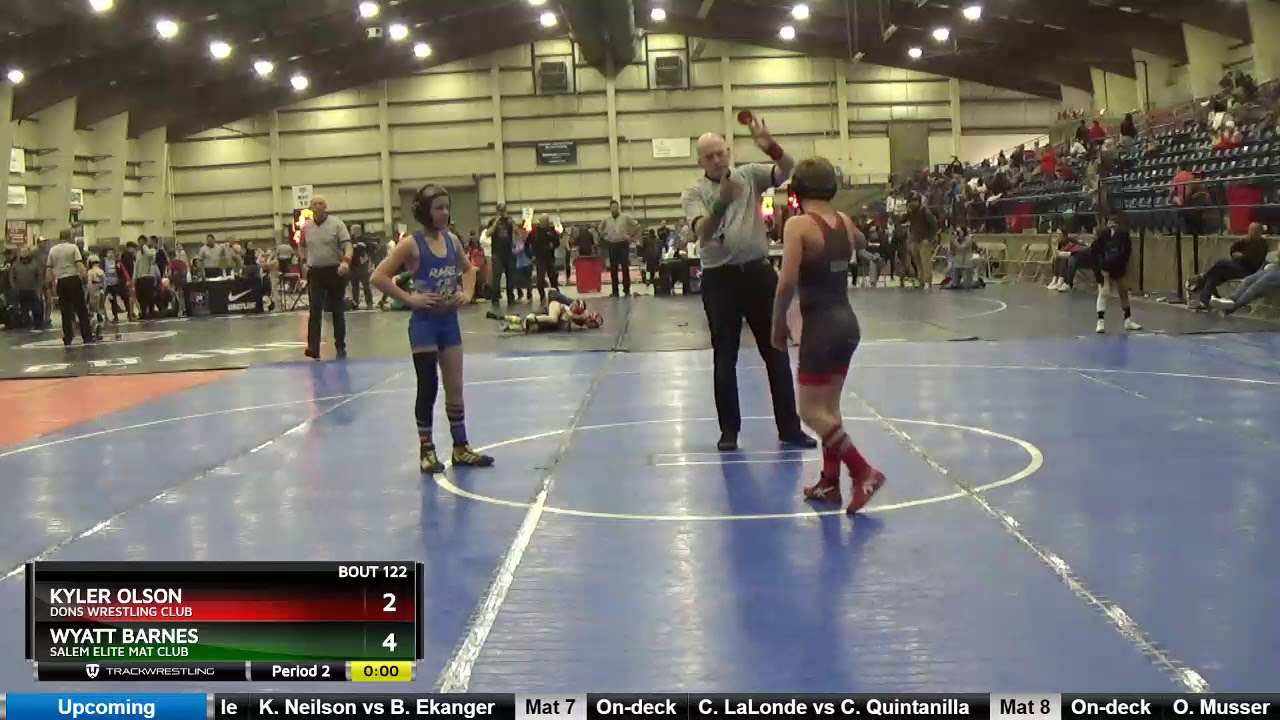 10U 84 Wyatt Barnes Salem Elite Mat Club Vs Kyler Olson Dons Wrestling ...