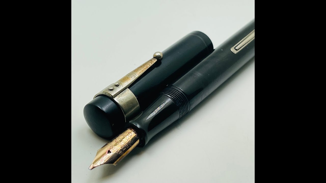 Waterman 56 Fountain Pen Flex Oblique Stub Nib - YouTube