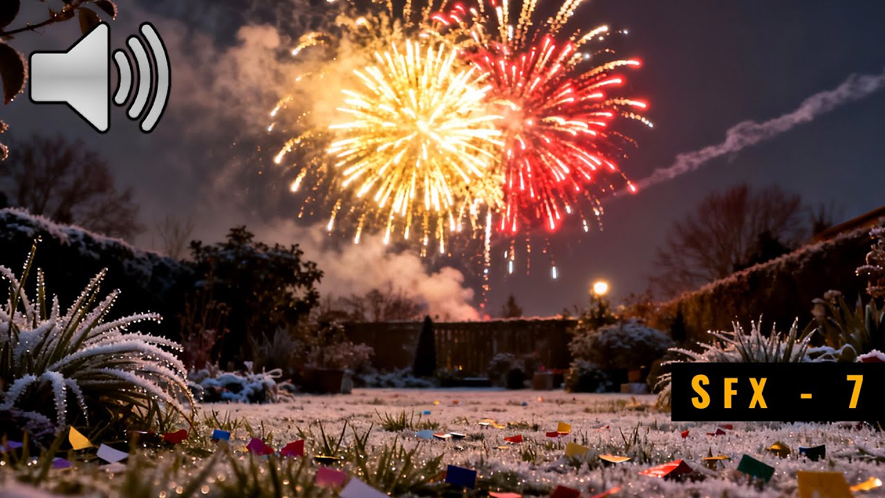 New Years Eve Fireworks Ambience Sound Effect 7 - YouTube