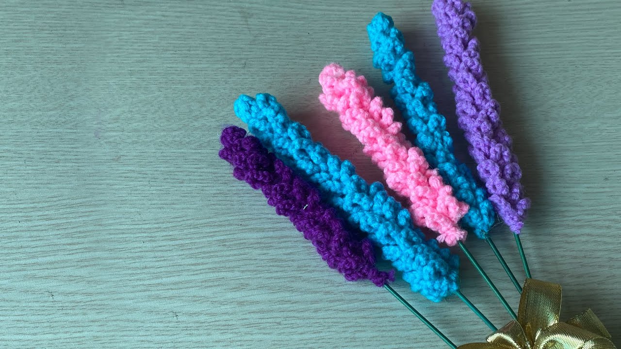 Super Easy how to crochet lavender flower - Lavender Crochet Tutorial ...