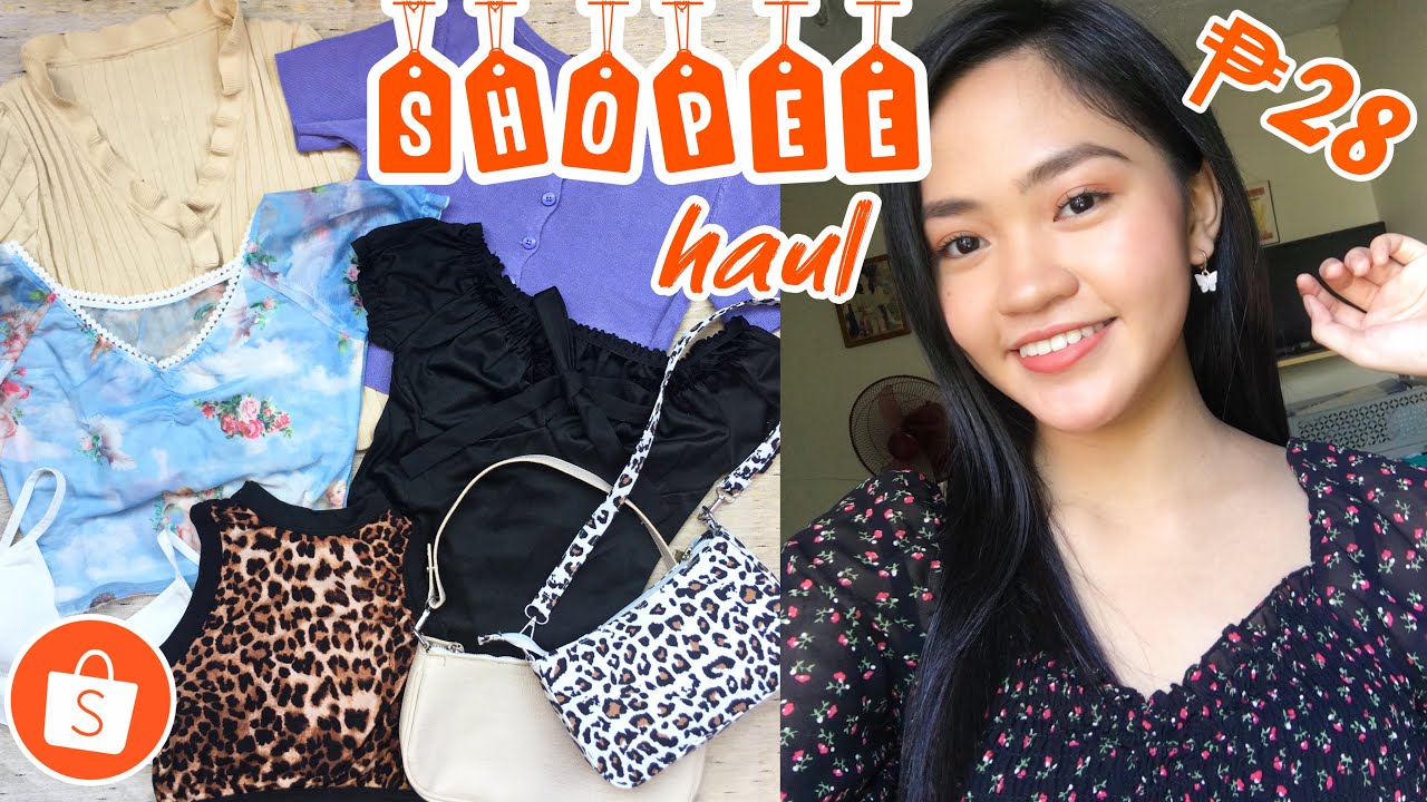 SHOPEE HAUL 2020! ♡ (trendy + cute clothes, bags & accessories as low ...