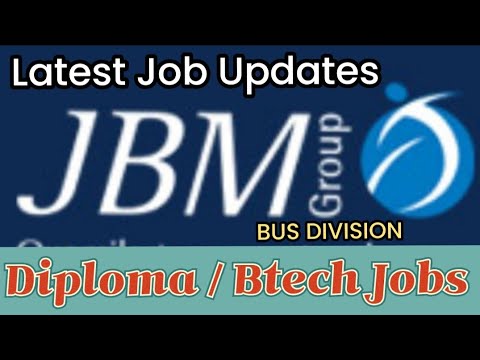 jbm group Job Openings // JBM COMPANY jobs Updates - YouTube