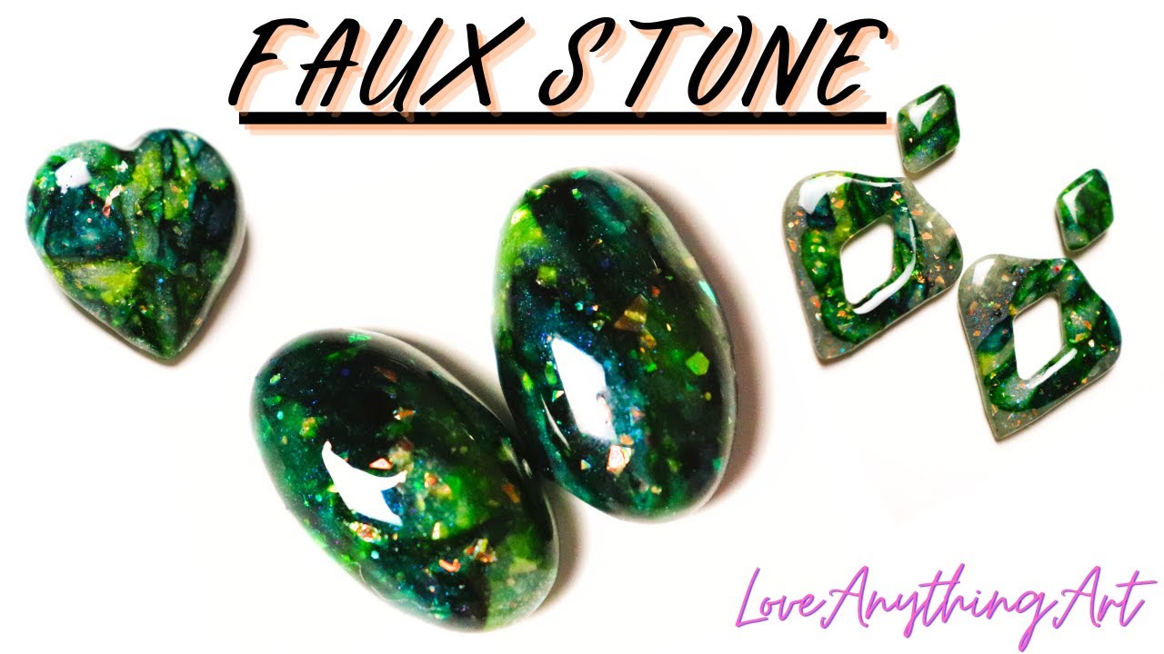 Faux Gem Stones Clay Time Polymer Clay Faux Stones - YouTube