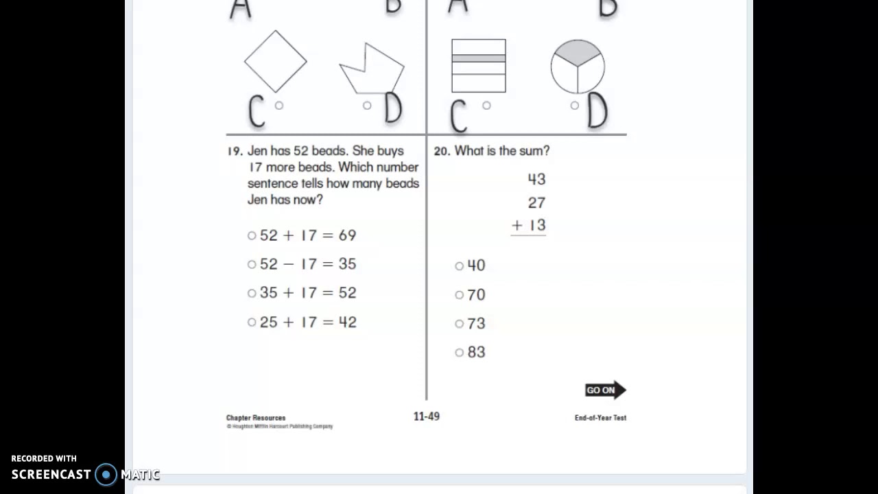 EoY Math Assessment, Part 3 - YouTube