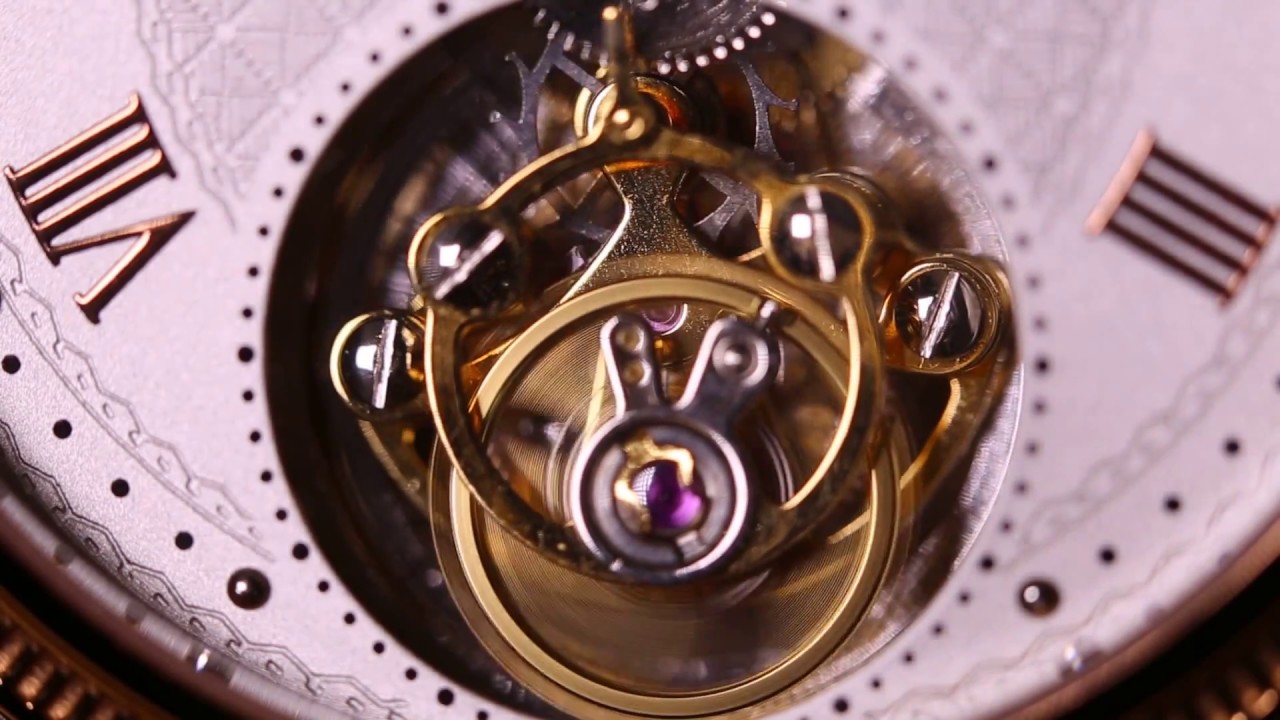 Tourbillon Watch Movement Close-up - YouTube
