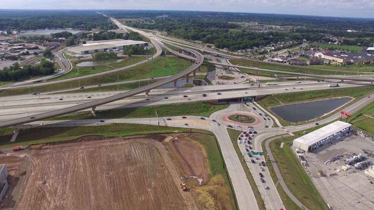 Green Bay Highway 29/32 Interchange - Roundabouts & Flyovers - 3 - YouTube