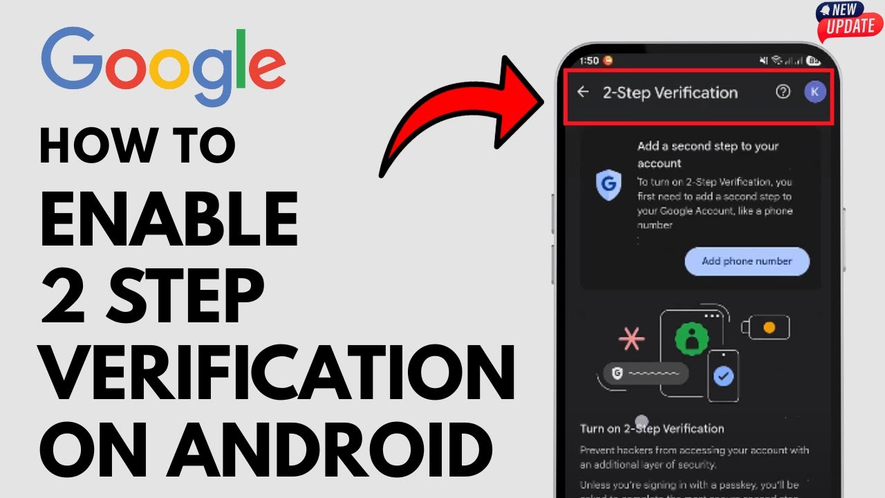 How To Enable Google 2 Step Verification On Android - YouTube