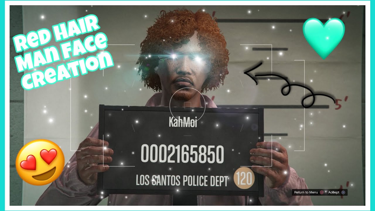 Curly Hair Red Head Face Creation [Kah’Moi] - YouTube