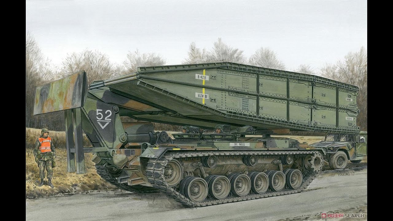 dragon m48 avlb bridge tanks 1/35 - YouTube