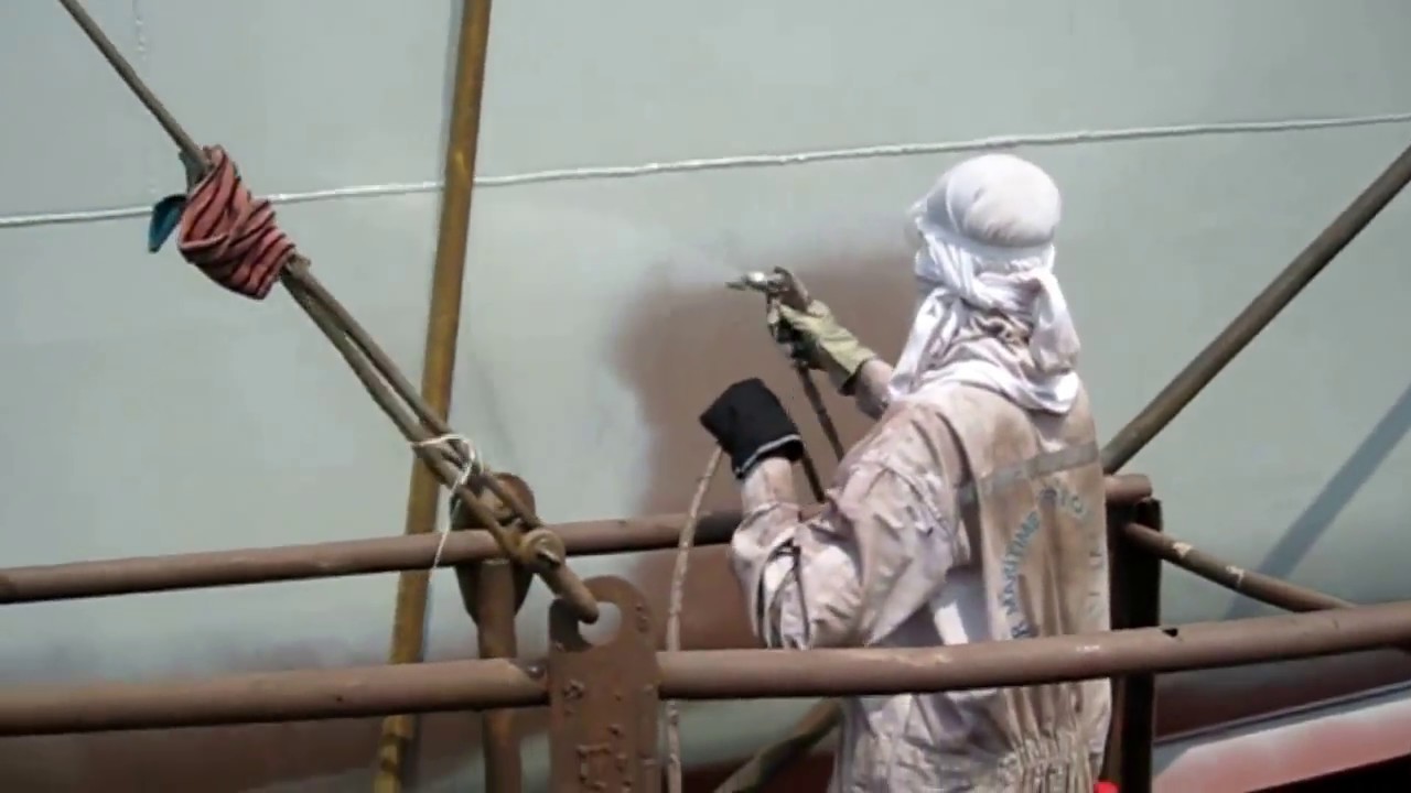 Paint a New Ship Spray Painting - 2nd Coat - YouTube