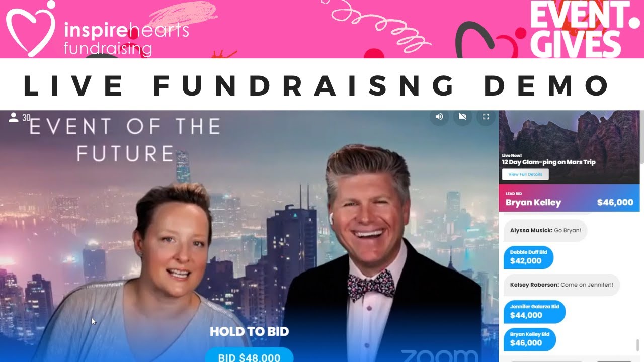 Best Virtual Fundraising Auction Event Demo with event.gives and ...