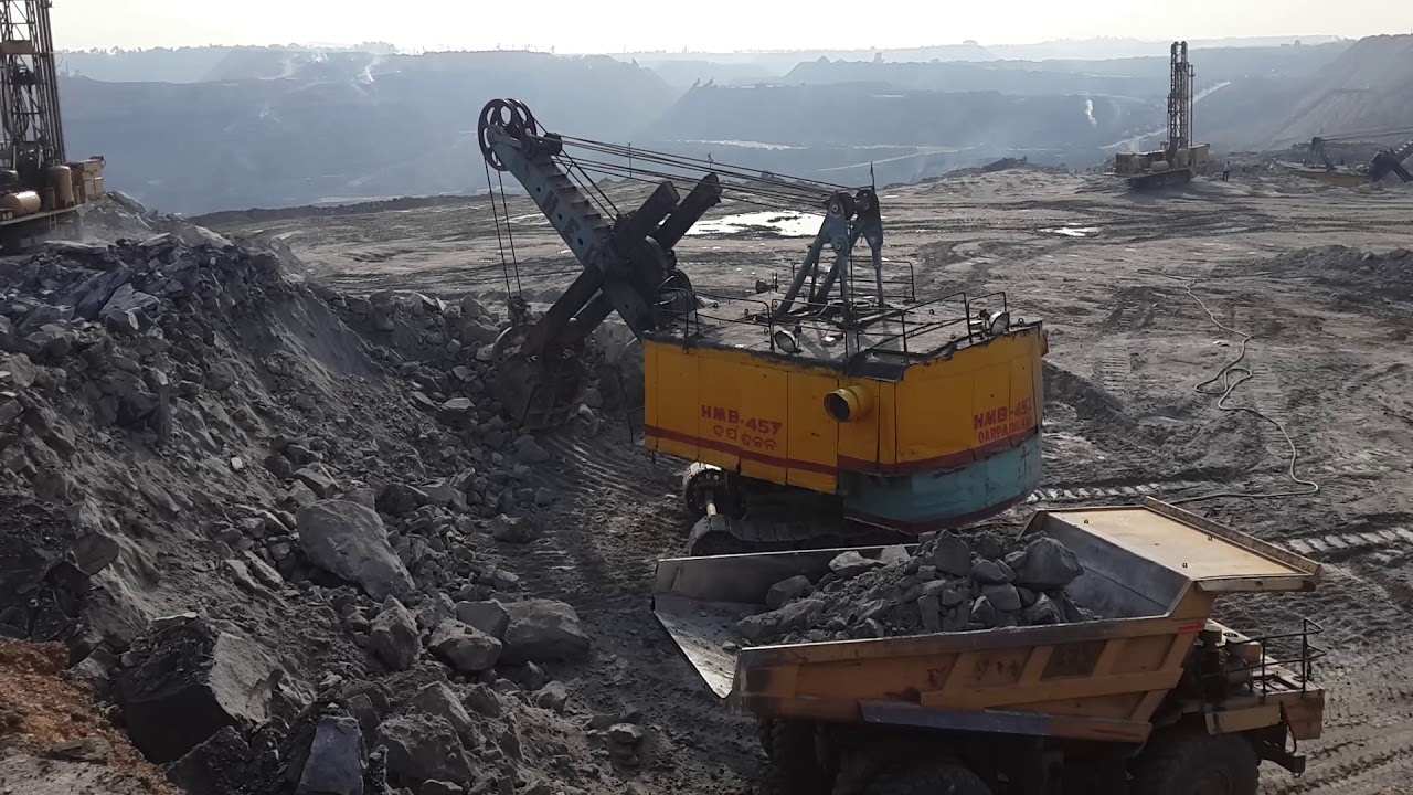 5 cubic electric excavator made by Heavy Engineering Corporation ltd ...