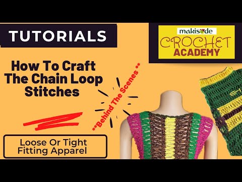 Detailed Tutorial Showing The Chain Loop Stitch On Fitting and Loose ...