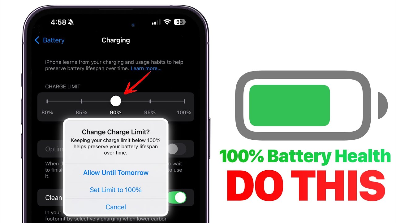 UPDATE - DO THIS to Maintain 100% Battery Health on iPhone - YouTube