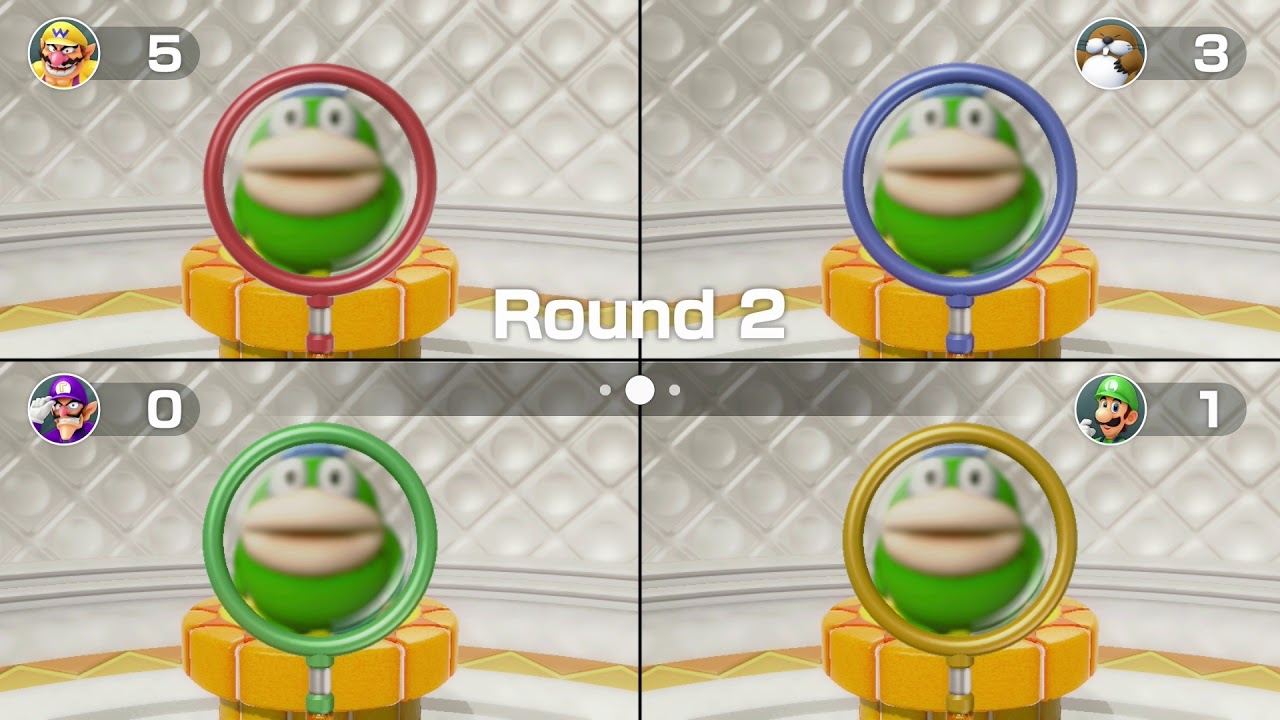 Super Mario Party minigame: Look Sharp 60fps - YouTube