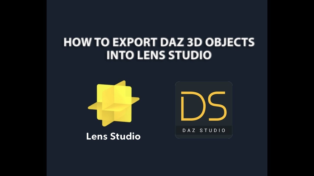 How To Export Daz 3D Objects Into Lens Studio - YouTube