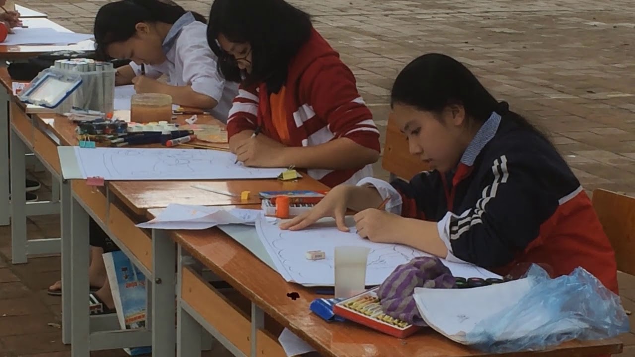 Học sinh tích cực vẽ tranh tuyên truyền an toàn giao thông | ATGT ...