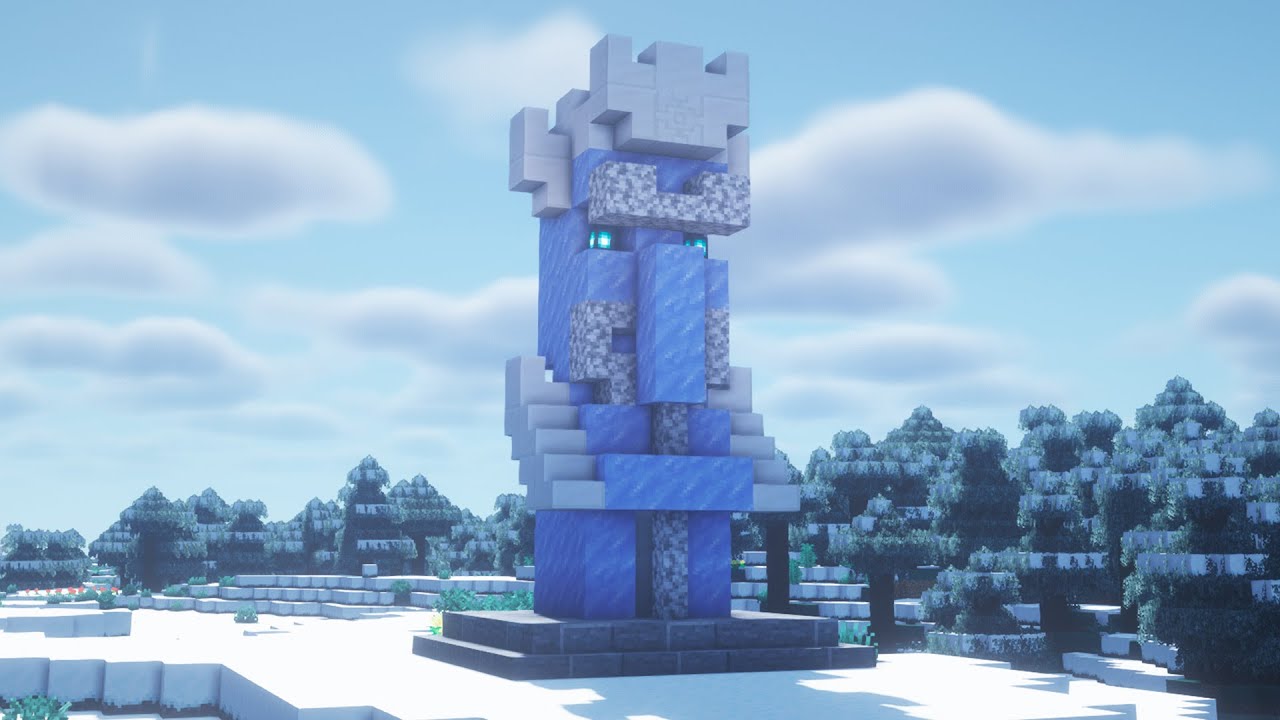 Minecraft | How to Build Ice Golem | ⛏️ Minecraft Build Tutorial - YouTube
