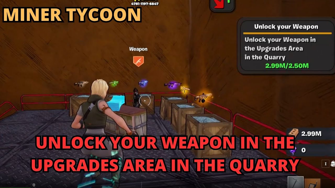 HOW TO COMPLETE UNLOCK YOUR WEAPON IN THE UPGRADES AREA IN THE QUARRY ...