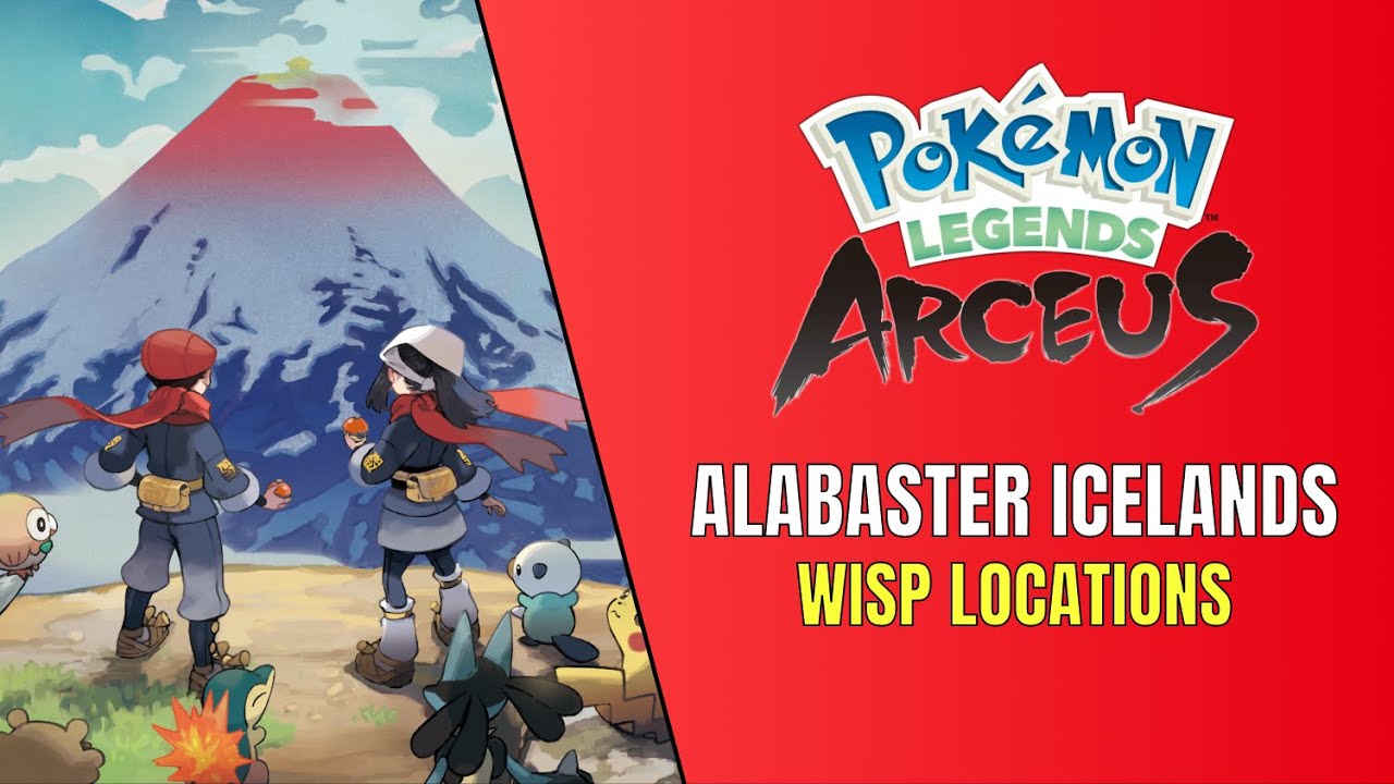 Pokemon Legends: Arceus All Alabaster Icelands Wisp Locations - YouTube