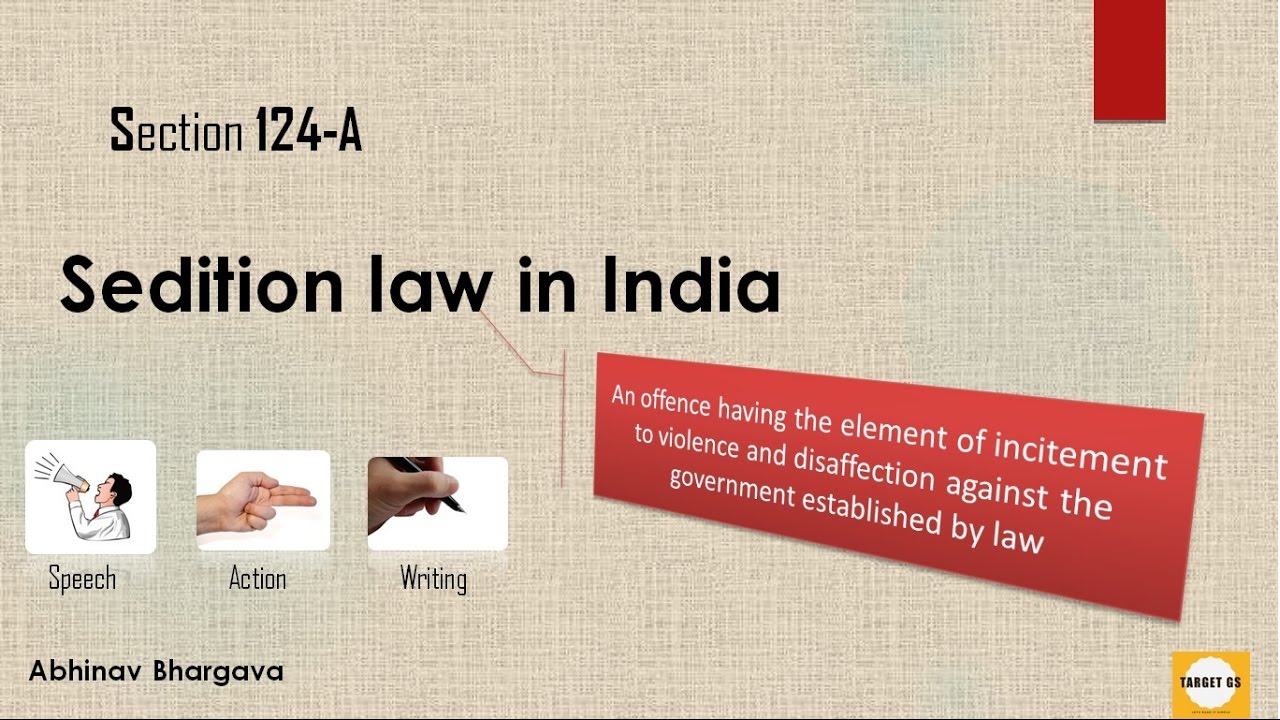 What is Sedition law? for UPSC IAS Preparation - YouTube