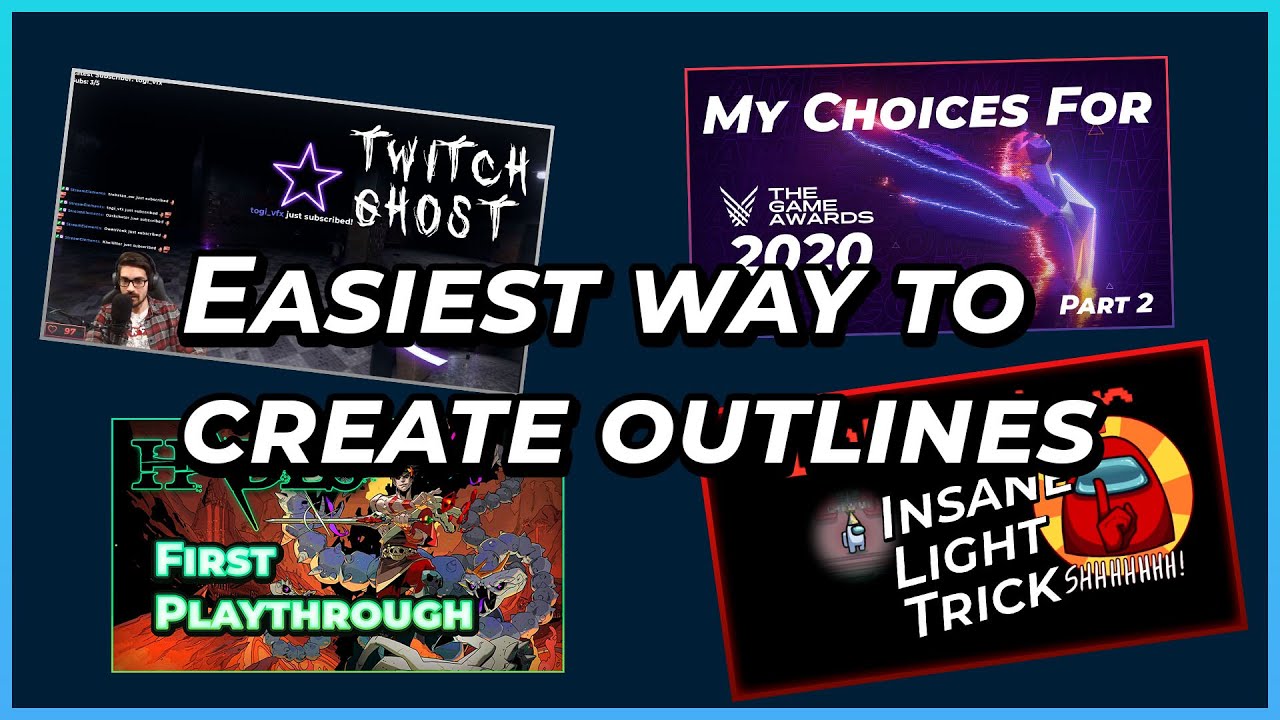Photoshop Thumbnail Outline Tutorial - YouTube