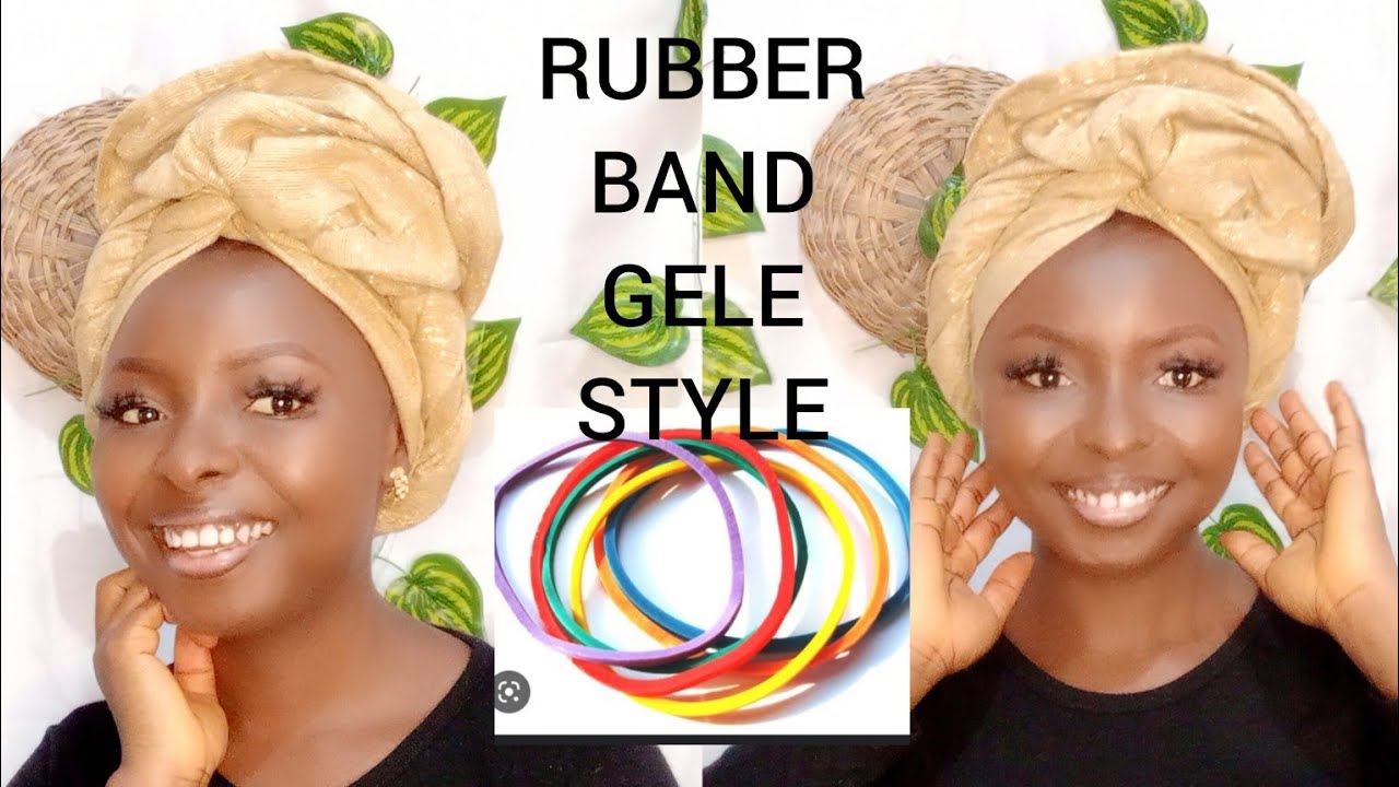 Make a STUNNING Gele Style in MINUTES Using ONLY Rubber Bands and Aso ...