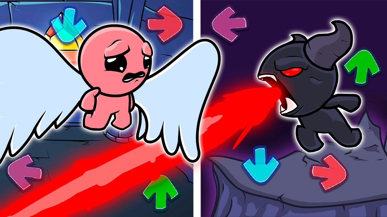 РЭП БАТТЛ В ТВОЁМ ПОДВАЛЕ Friday Night Funkin' vs. Isaac - YouTube