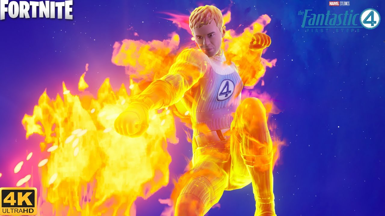 Human Torch Skin Gameplay - Fortnite (4K 60FPS) - YouTube