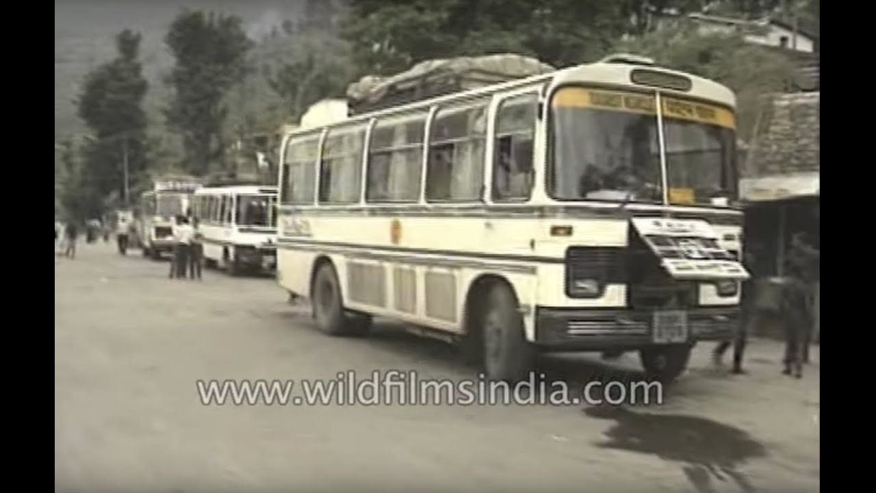 Old buses and Ambassador taxis from 1970's and 1980's India - YouTube