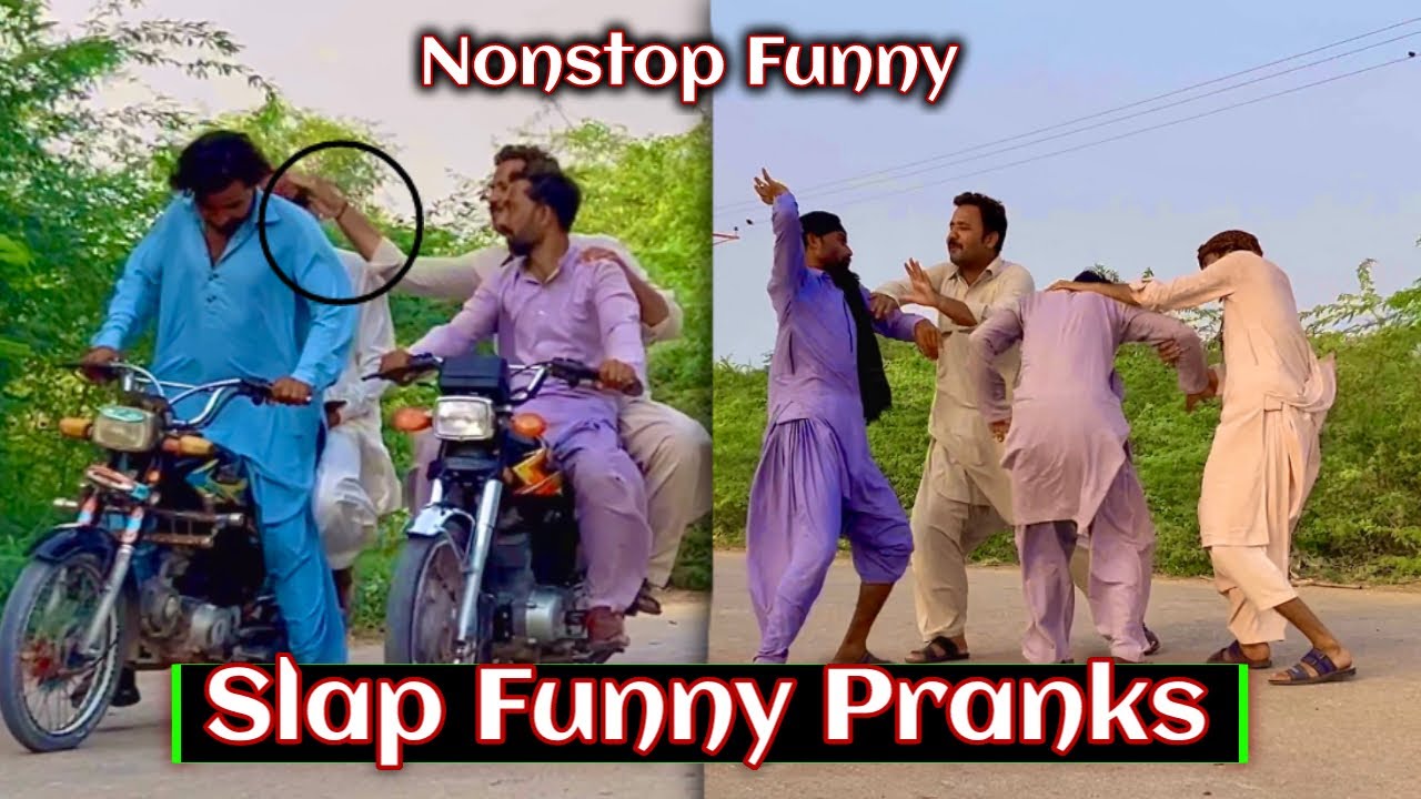 Unexpected twist in hilarious slap prank #slapprank - YouTube
